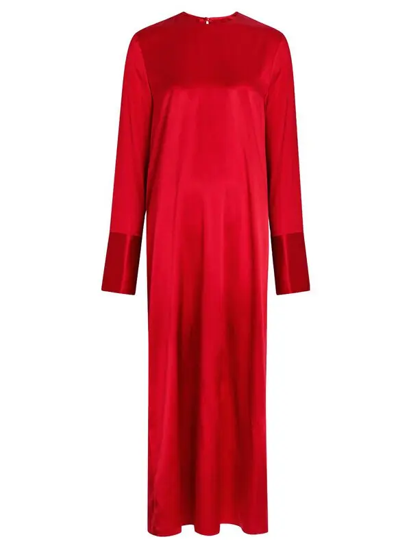 ARMARIUM Stretch-silk Midi Dress - Red