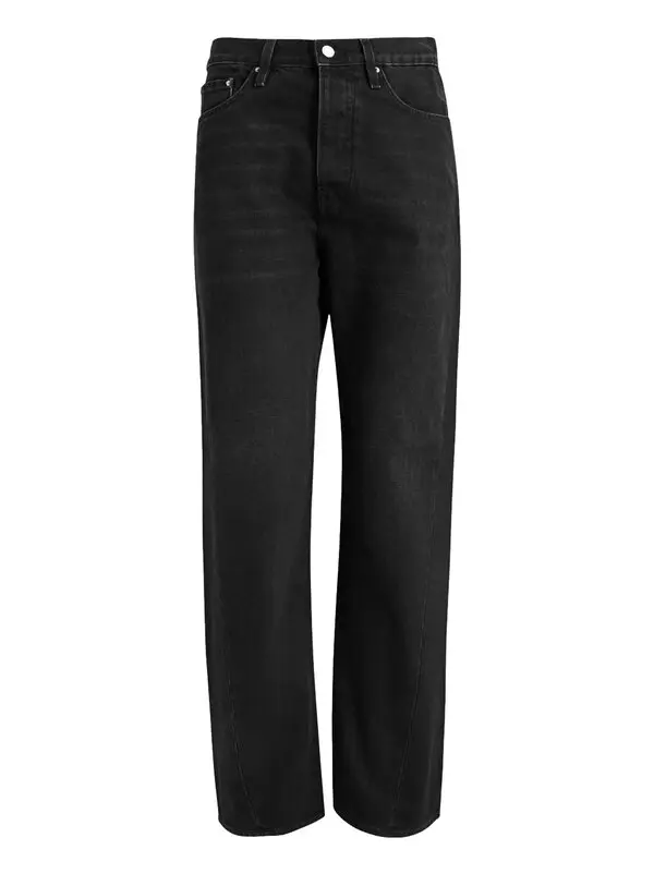 TOTEME Twisted Seam Straight-leg Full Length Jeans - Black