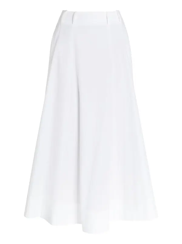 ARMARIUM Fiamma Cotton-poplin Midi Skirt - White