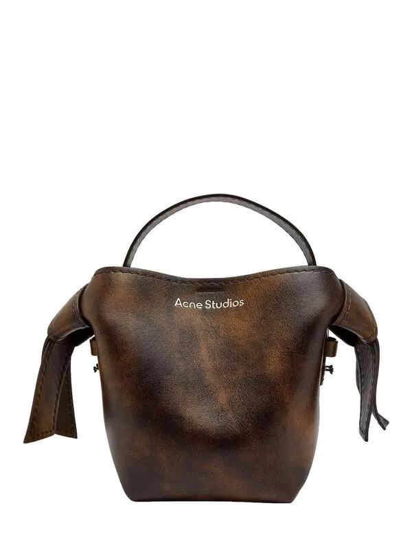 Acne Studios Musubi Mini Leather Shoulder Bag - Brown