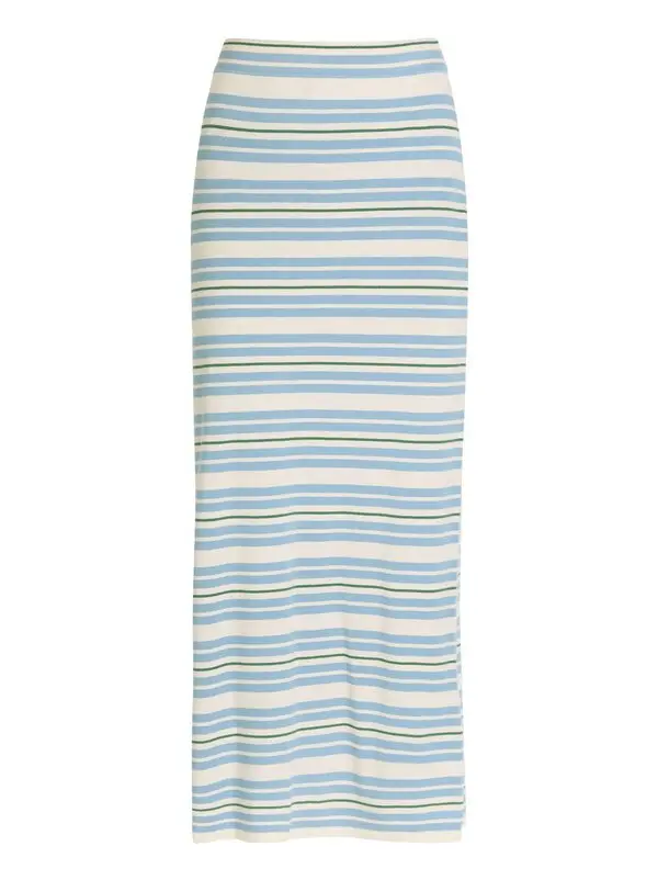 Zimmermann Striped Knit Midi Skirt - Multicoloured 1