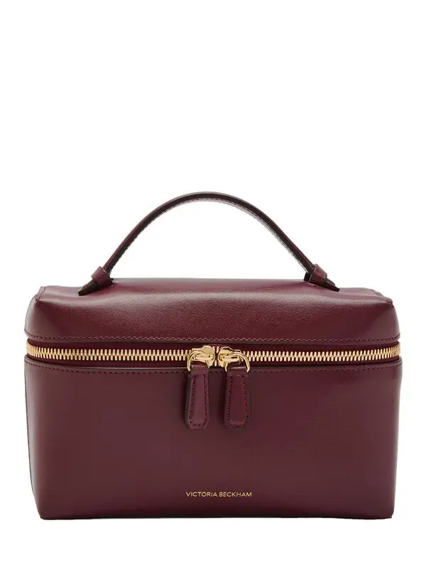 Victoria Beckham Vanity Leather Cross-body Bag - Burgundy
