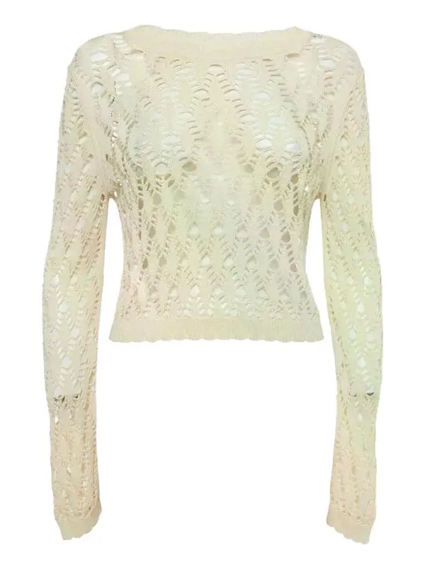 ALLSAINTS Open-knit Long-sleeve Sweater - Neutrals