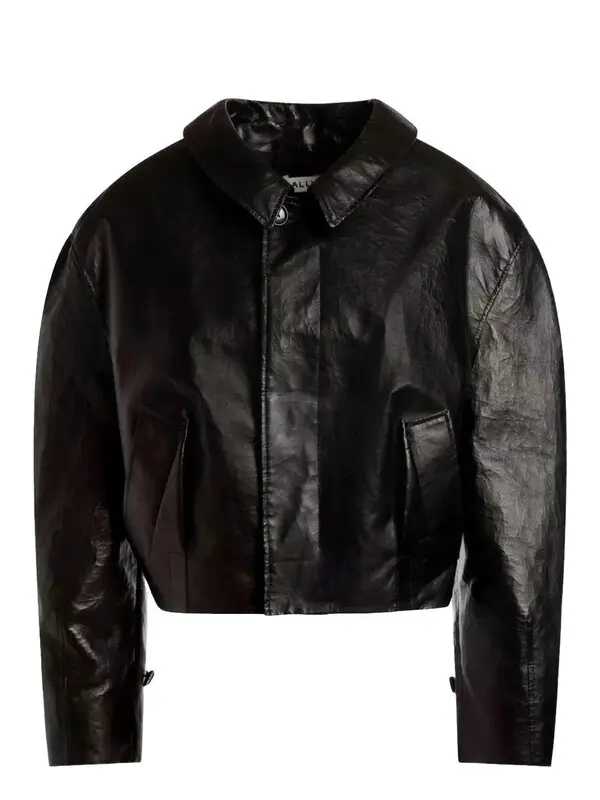 Bally Crinkle-effect Leather Jacket - Black