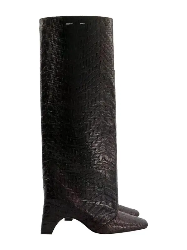 Coperni Textured Knee High Boots - Brown