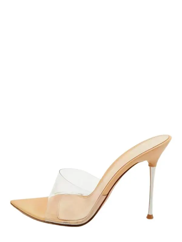 GIANVITO ROSSI Elle Transparent Sandals - White