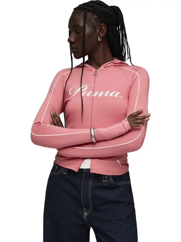 PUMA T7 Street Glam Hoodie - Pink