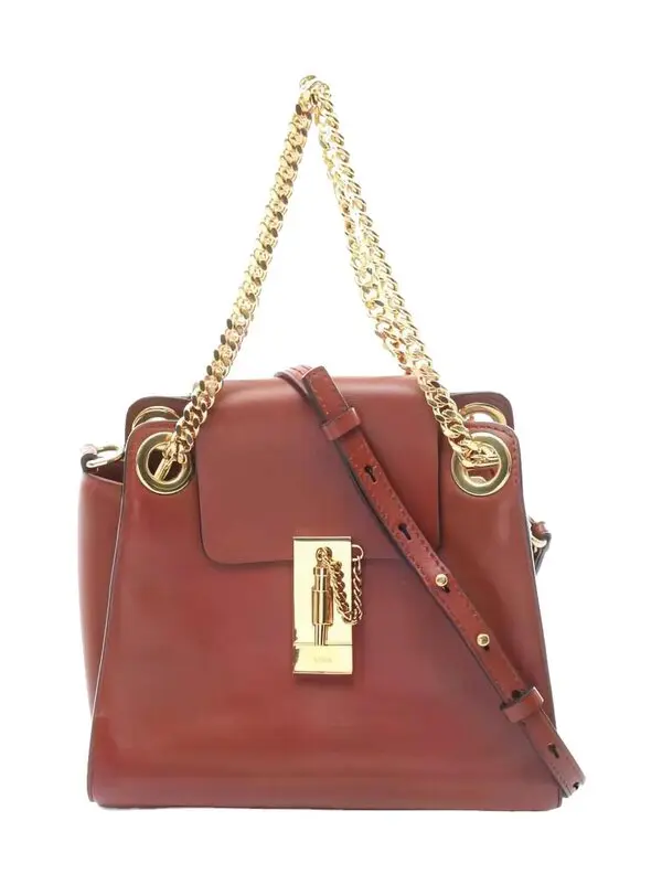 Chloé 00s Small Annie Chain-strap Shoulder Bag - Brown