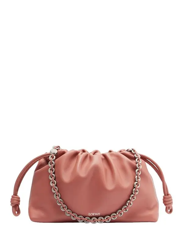 Loewe Flamenco Medium Leather Clutch - Pink