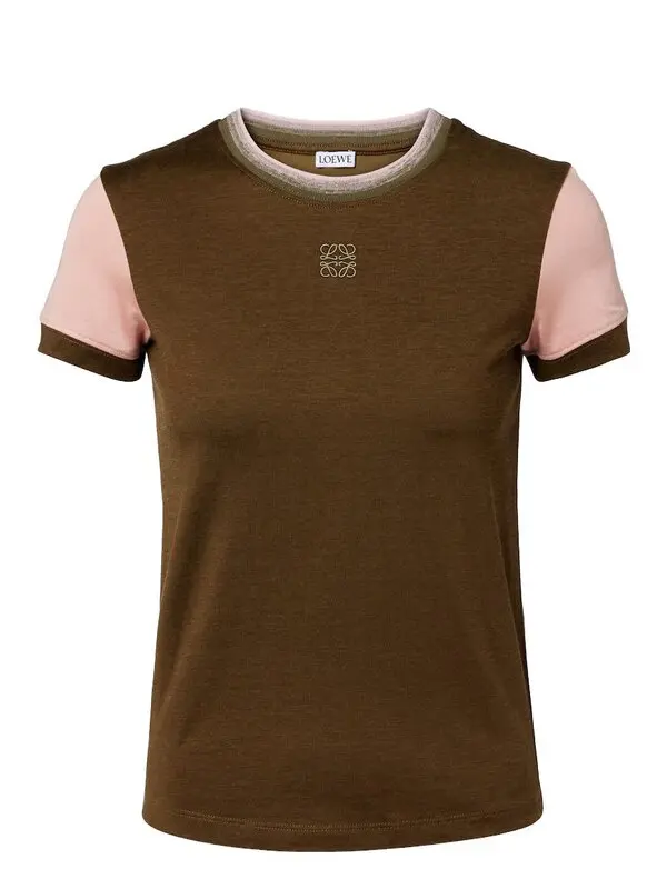 Loewe Cotton-blend Jersey T-shirt - Green