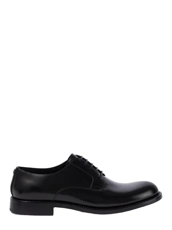 Dolce & Gabbana Dg Night Leather Derby Shoes - Black