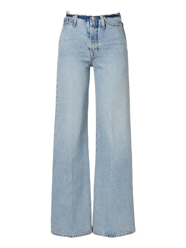 7 For All Mankind Lotta Wide-leg Jeans In Halona - Blue