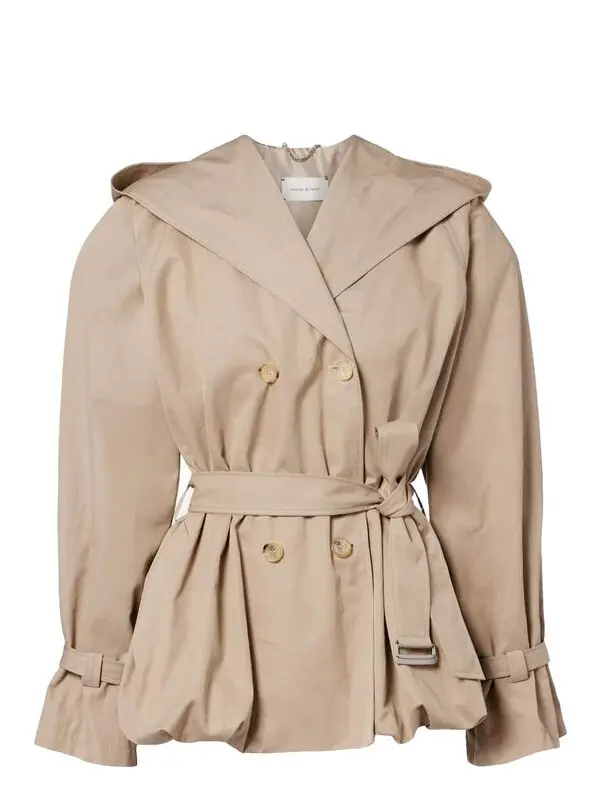 Magda Butrym Belted Cotton-blend Jacket - Beige