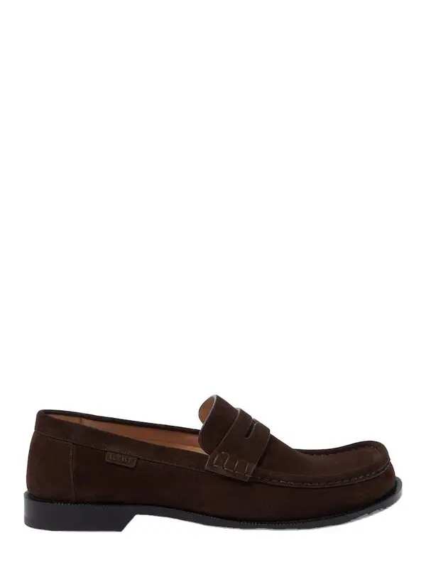 Loewe Campo Suede Penny Loafers - Brown