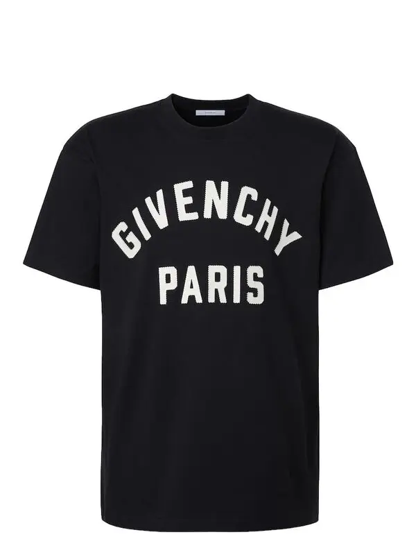 Givenchy Logo Cotton Jersey T-shirt - Black