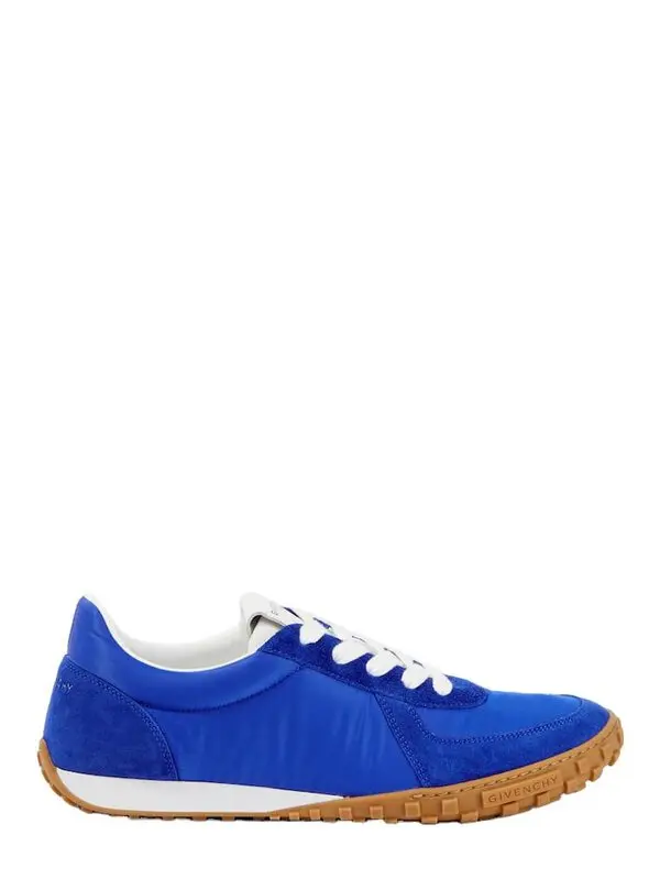 Givenchy Glide Suede-trimmed Sneakers - Blue