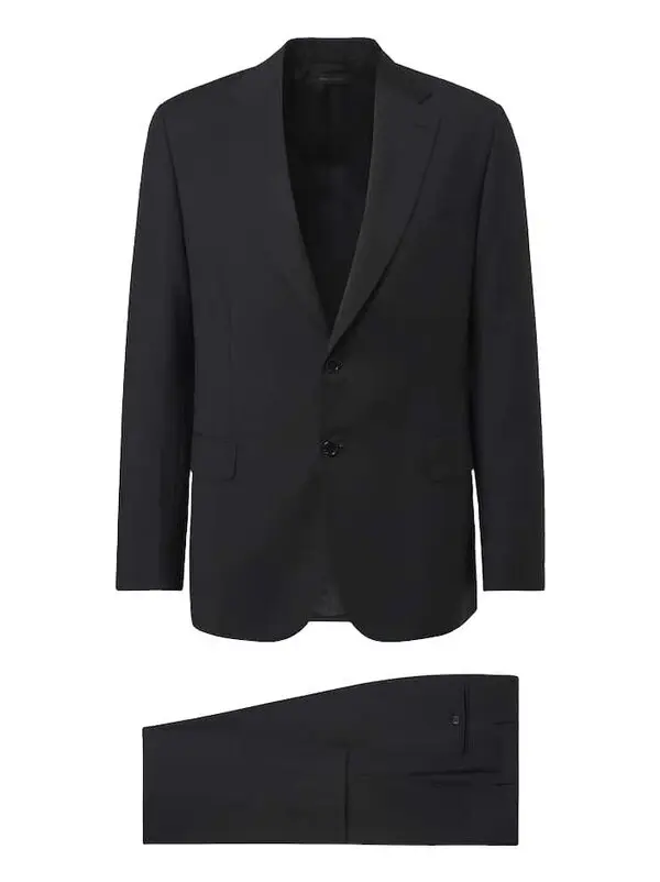 Brioni Wool And Mohair Suit - Black