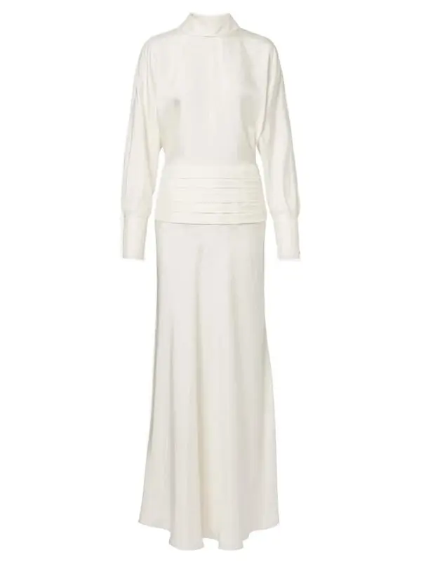 RÓHE Silk Gown - White
