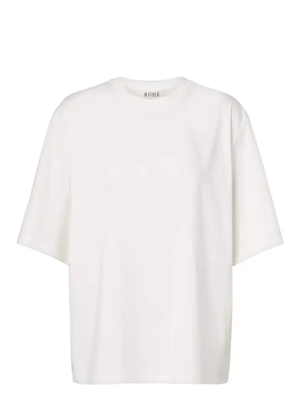 RÓHE Oversized Cotton-blend T-shirt - White