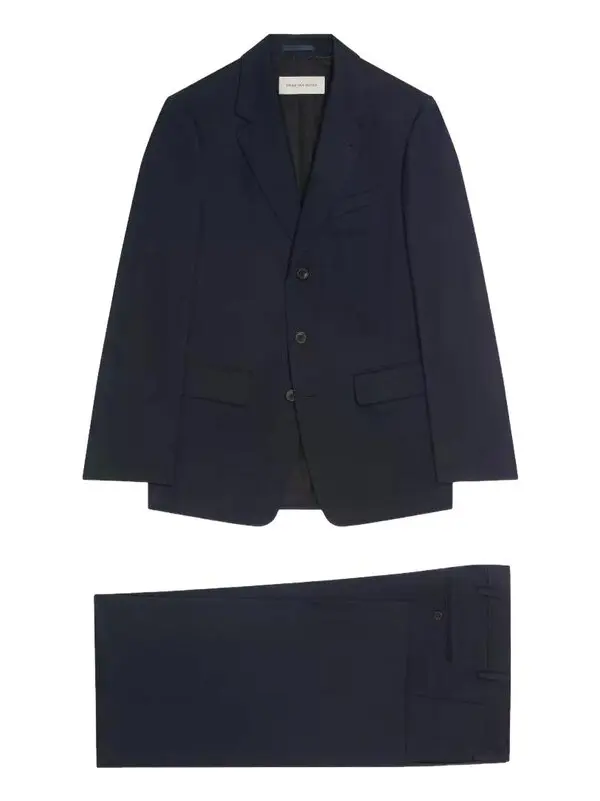 Dries Van Noten Flap-pocket Suit - Blue