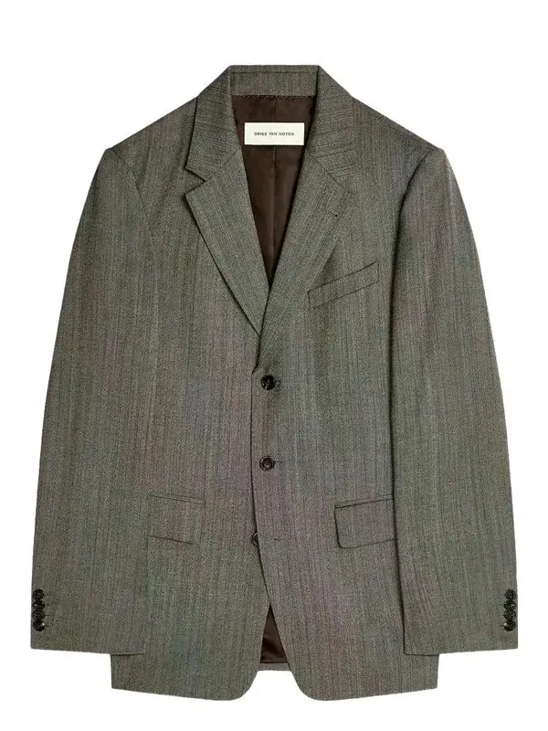 Dries Van Noten Wool Blazer - Brown