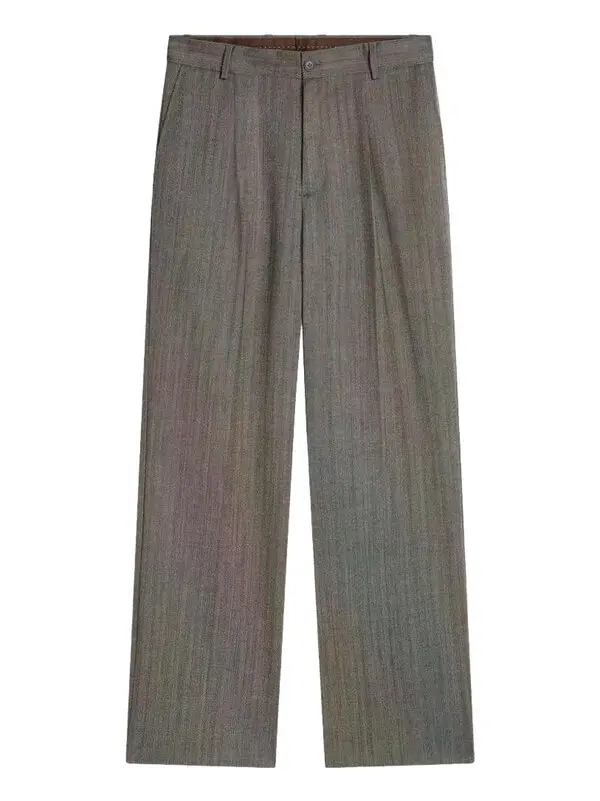Dries Van Noten Striped Trousers - Grey