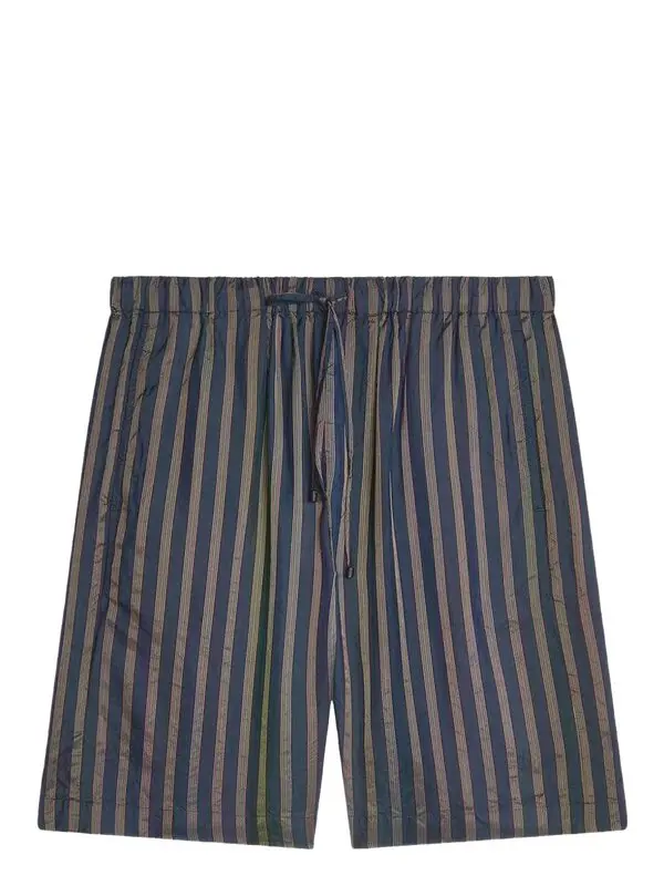 Dries Van Noten Striped Shorts - Blue