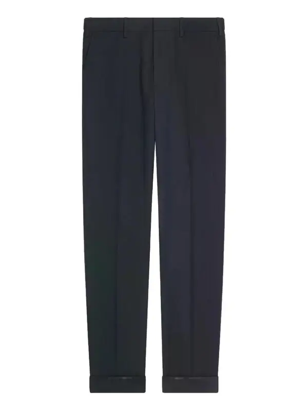 Dries Van Noten Cuffed Trousers - Blue