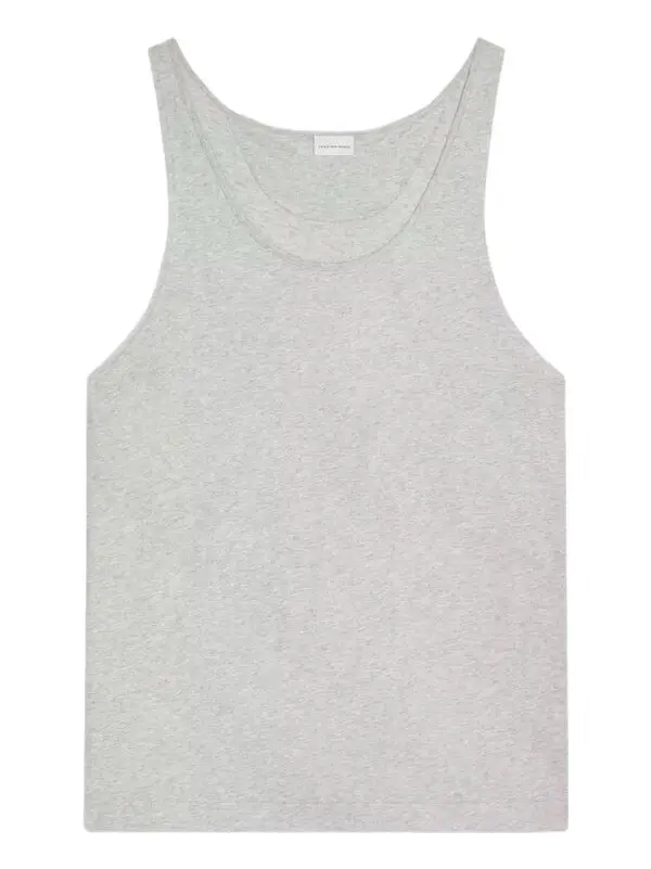 Dries Van Noten Cotton Tank Top - Grey