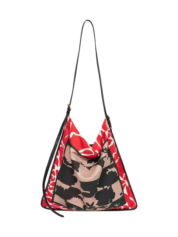 Dries Van Noten Graphic-print Shoulder Bag - Red