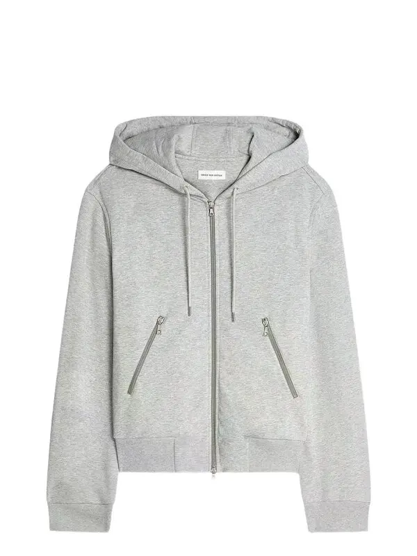 Dries Van Noten Zip-fastening Hooded Sweatshirt - Grey