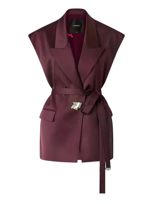 Pinko Belted Jacket - Purple