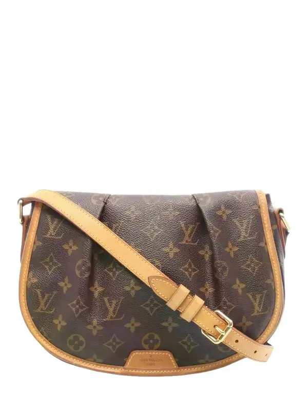 LOUIS VUITTON 2013 Menilmontant Pm Monogram Crossbody Bag - Brown