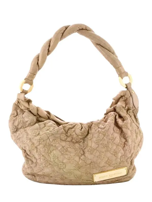 LOUIS VUITTON Olympe Nimbus Monogram Lambskin Pm Hobo Bag - Neutrals