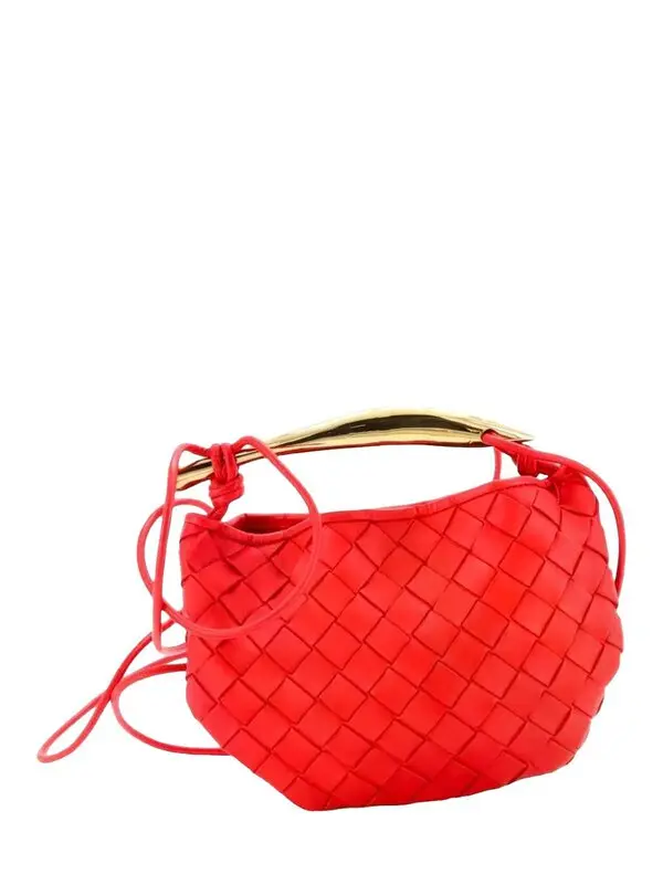 Bottega Veneta Sardine Top Handle Mini Satchel - Red
