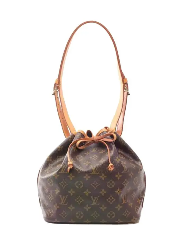 LOUIS VUITTON 2001 Petit Noé Monogram Bucket Bag - Brown
