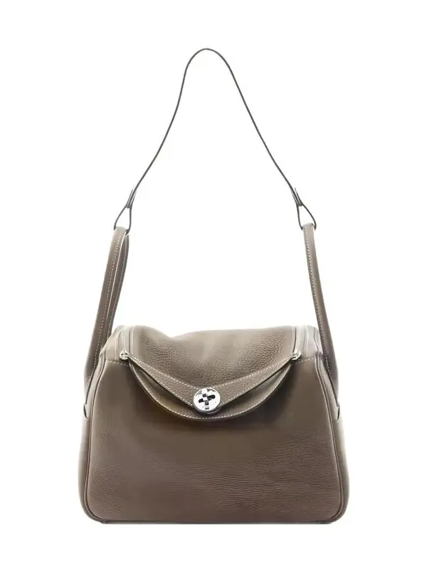 Hermès 2019 26 Lindy Leather Shoulder Bag - Neutrals