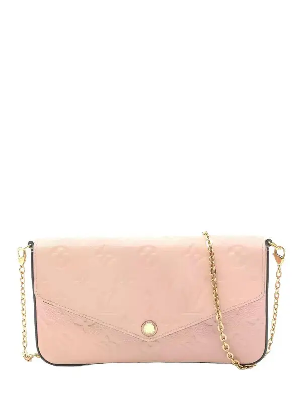 LOUIS VUITTON Pochette Félicie Monogram Empreinte Chain Shoulder Bag - Pink