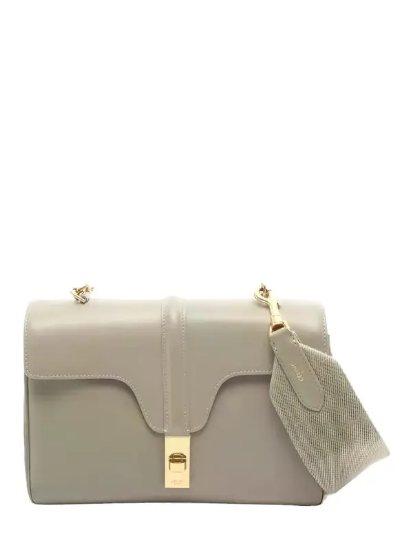 Celine 2000s Soft Teen 16 Leather Shoulder Bag - Grey
