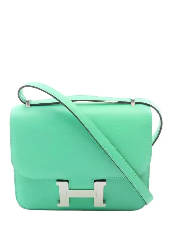 Hermès 2023 Constance 3 Shoulder Bag - Green
