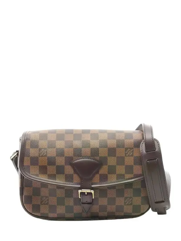 LOUIS VUITTON 2006 Sologne Damier Ebene Cross Body Bag - Brown