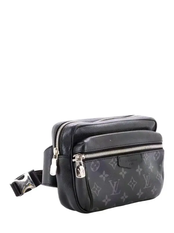 LOUIS VUITTON Outdoor Bumbag Monogram Taigarama - Black