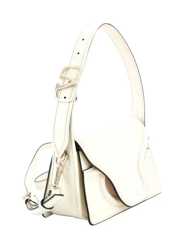 Valentino Garavani Le Petit Deuxieme Leather Shoulder Bag - White