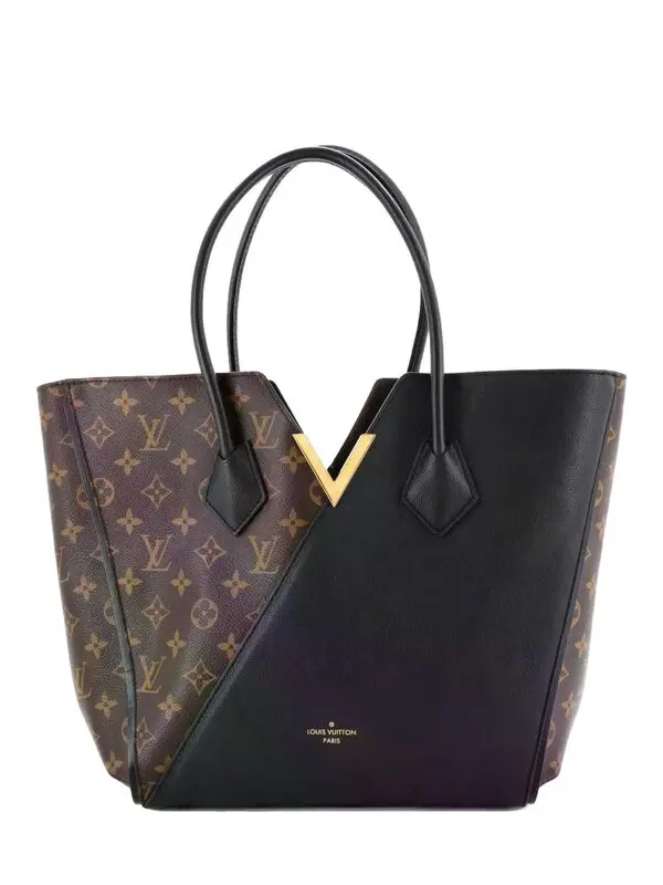 LOUIS VUITTON Kimono Handbag Monogram Canvas And Leather Mm - Black