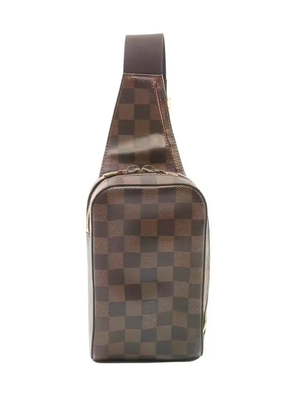 LOUIS VUITTON 2005 Geronimos Damier Body Bag - Brown