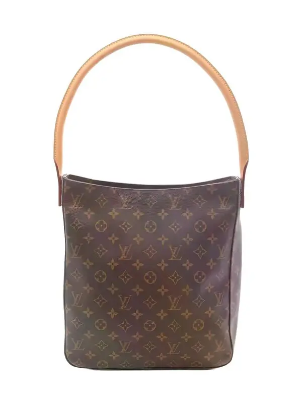 LOUIS VUITTON 2001 Monogram Looping Shoulder Bag - Brown