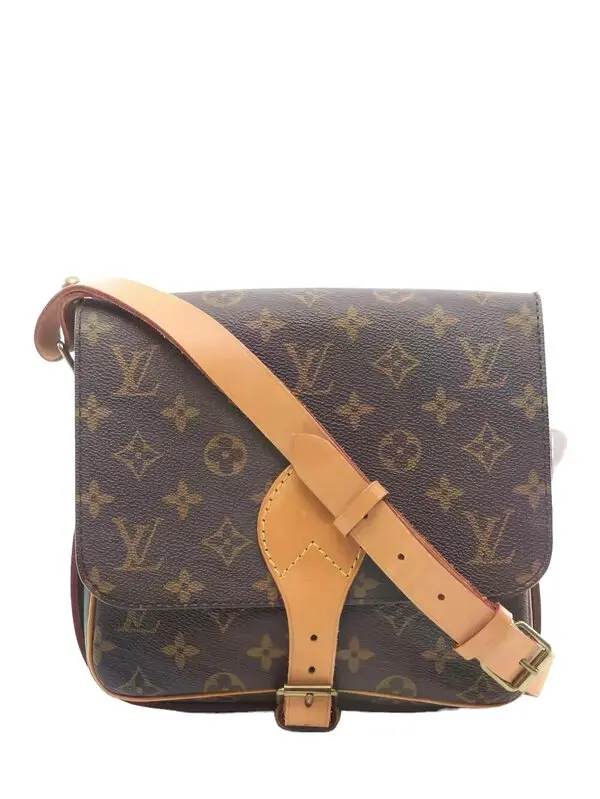 LOUIS VUITTON 1985 Mm Cartesier Monogram Shoulder Bag - Brown