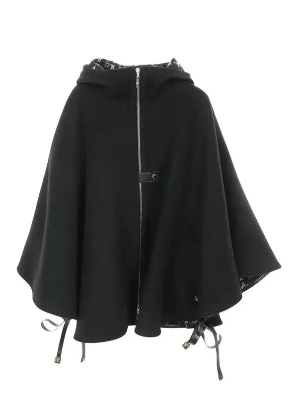 LOUIS VUITTON 2010s Monogram Hooded Cape - Black