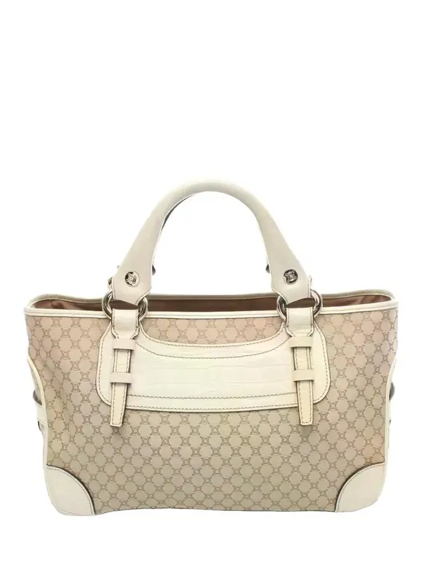 Celine 2010 Boogie Macadam Tote Bag - Neutrals
