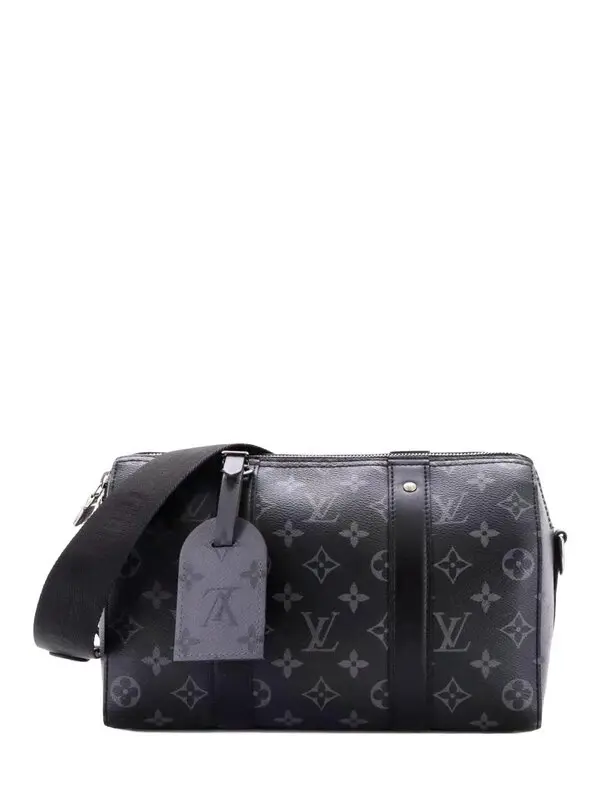 LOUIS VUITTON City Keepall Bag Reverse Monogram Eclipse Canvas - Black